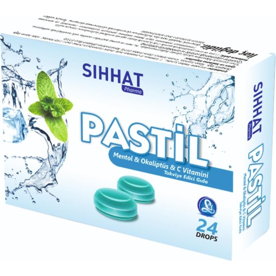 Sıhhat Boğaz Pastili Mentol & Okaliptus & C Vitamini 24 Fiyatı
