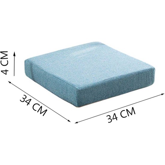 Revu Baby Sandalye Minderi Sünger Dolgulu Kare Sandalye Konfor Pedi ...