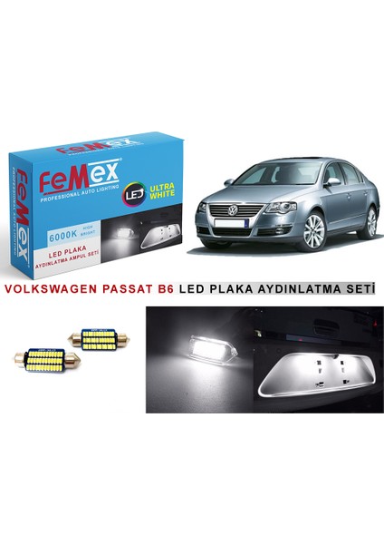 Femex Volkswagen Passat B6 LED Plaka Aydınlatma Ampul Seti Fiyatı