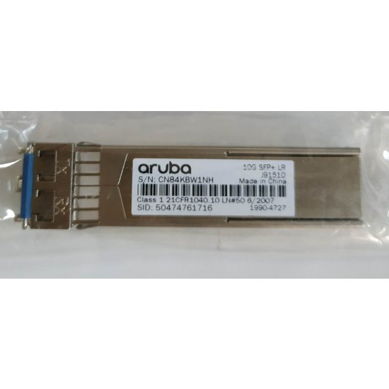 Aruba 10G Sfp+ Lr J9151D Class1 21CFR1040 10 Sfp Transceiver Fiyatı
