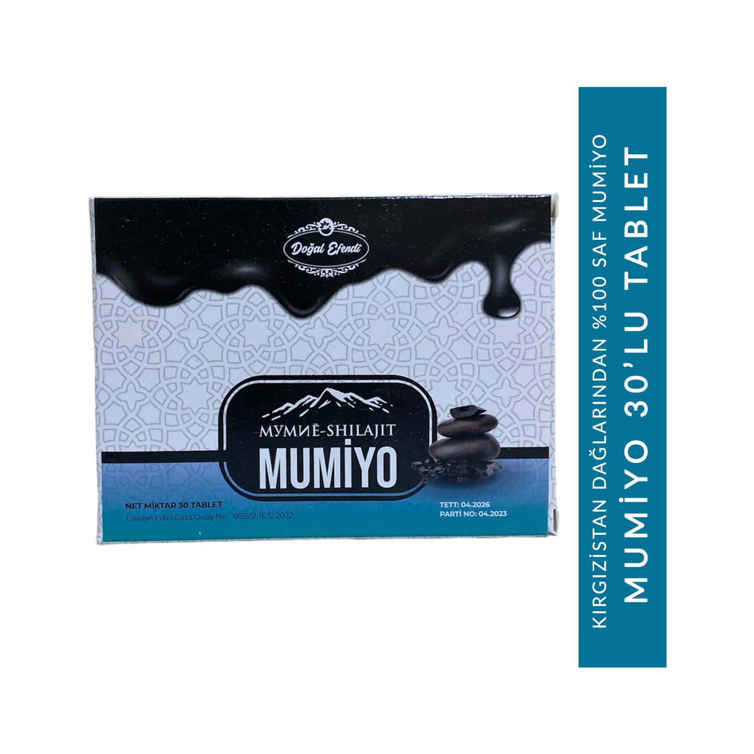 Mumiyo %100 Saf Mumiyo 30'lu Tablet (Kırgızistan'dan Ithal Fiyatı