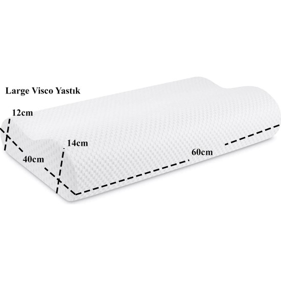 INNDREAM Ortopedik Boyun Destekli Mega Visko Yastık Visco Love Therapy ...