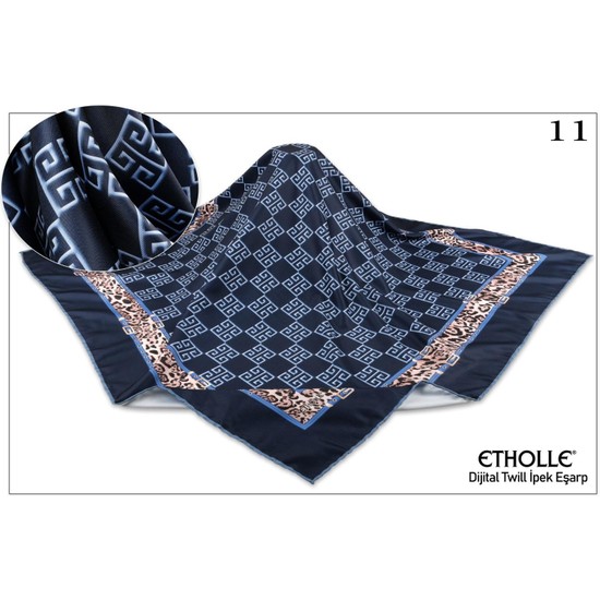 Etholle Dijital Twill Mısır Desenli Eşarp Fiyatı
