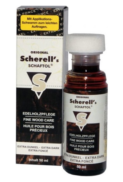 Scherell's Schaftol Extra Dark 50 ml Süngerli Scherell's Schaftol Extra Dark 50 ml Süngerli