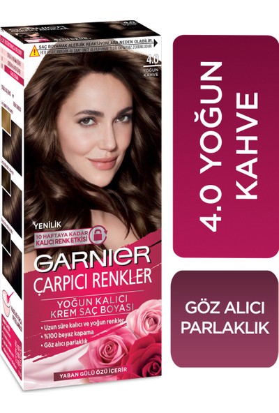 Garnier Çarpıcı Renkler 4/0 - Yoğun Kahve Saç Boyası Garnier Çarpıcı Renkler 4/0 - Yoğun Kahve Saç Boyası