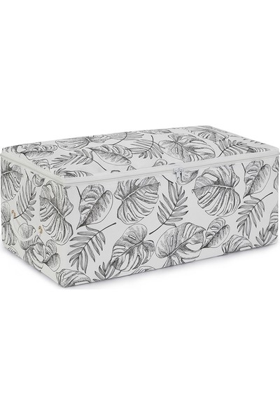 OCEAN HOME Orta Boy Siyah Yaprak Desenli Hurç//52x28x21 OCEAN HOME Orta Boy Siyah Yaprak Desenli Hurç//52x28x21