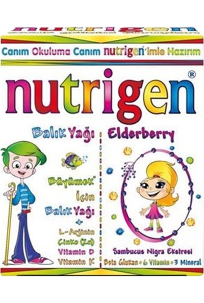 Nutrigen Balık Yağı Şurubu 200 ml + Nutrigen Elderberry Kara Mürver 200 ml Nutrigen Balık Yağı Şurubu 200 ml + Nutrigen Elderberry Kara Mürver 200 ml