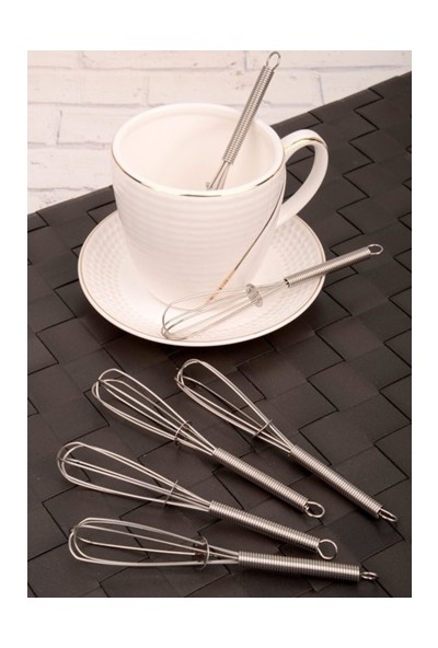 İndirim Kap 6'lı Çırpıcı Şeklinde Çay Kaşığı