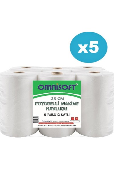 Omnisoft Fotoselli Kağıt Havlu Enmotion 25 cm 5 Koli 30 Rulo Omnisoft Fotoselli Kağıt Havlu Enmotion 25 cm 5 Koli 30 Rulo
