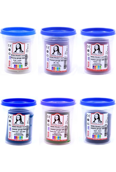 Monalisa Hava Ile Kuruyan Proje Kili 6'lı Ana Renkler Seti Monalisa Hava Ile Kuruyan Proje Kili 6'lı Ana Renkler Seti