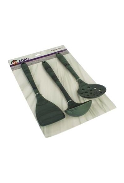 Acar Silikon 3 Lü Kepçe Seti