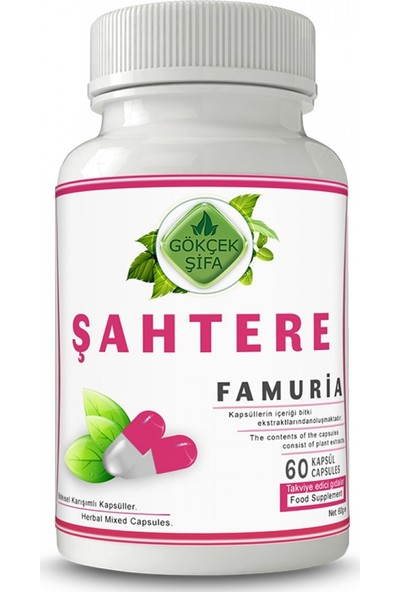 Gökçek Şahtere Kapsül - 60 Kapsül x 1000mg Gökçek Şahtere Kapsül - 60 Kapsül x 1000mg