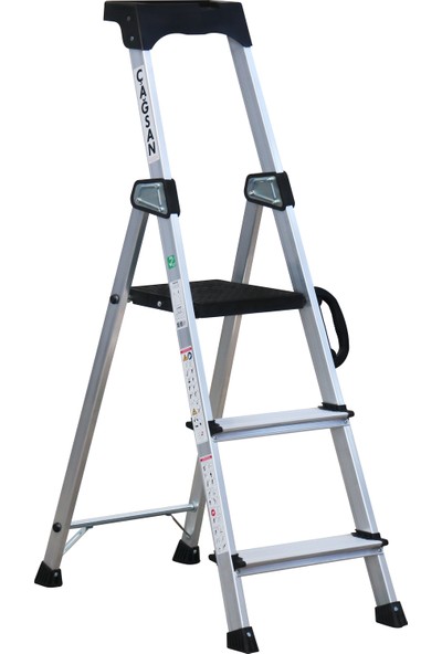 Çağsan 2+1 Basamaklı Hazar Alüminyum Merdiven (HA102)