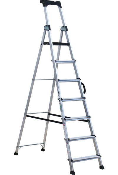 Çağsan 6+1 Basamaklı Hazar Alüminyum Merdiven (HA106)
