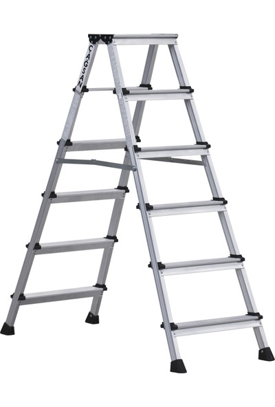 Çağsan 6 Basamaklı Olimpos Çift Çıkışlı Alüminyum Merdiven (OL6)