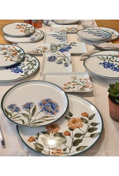 Porland Flower Garden Karma İkram ve Kahvaltı Takımı 18 Parça Porland Flower Garden Karma İkram ve Kahvaltı Takımı 18 Parça