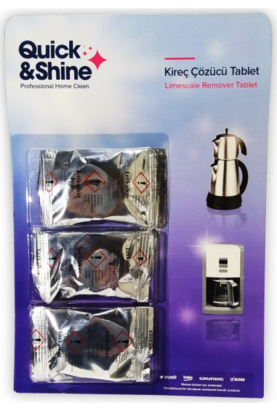Quick&Shine Kireç Çözücü Tablet