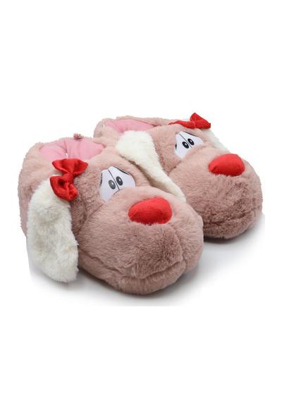 Twigy Fili Hayvanlı Kışlık Kadın Panduf