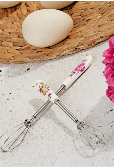 Jetfoni 2 Adet Porselen Saplı Mini Karıştırıcı Jetfoni 2 Adet Porselen Saplı Mini Karıştırıcı