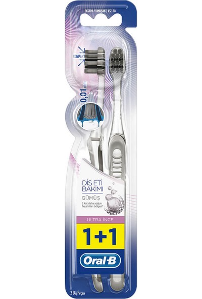 Oral B 2'li Ultra Thın Diş Eti Bakımı Ekstra Yumuşak Diş Fırçası