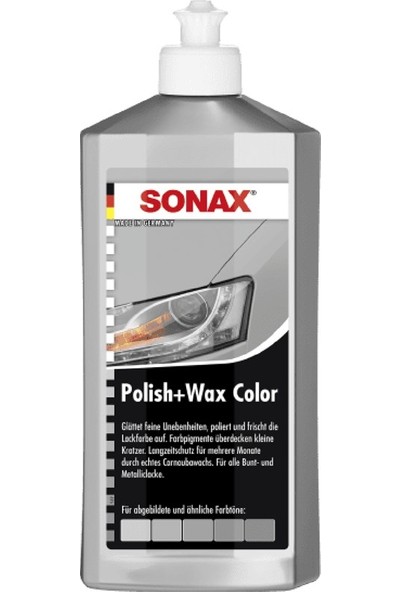 Sonax Renkli Nano - Parlatıcı ve Koruyucu Cila - Gri