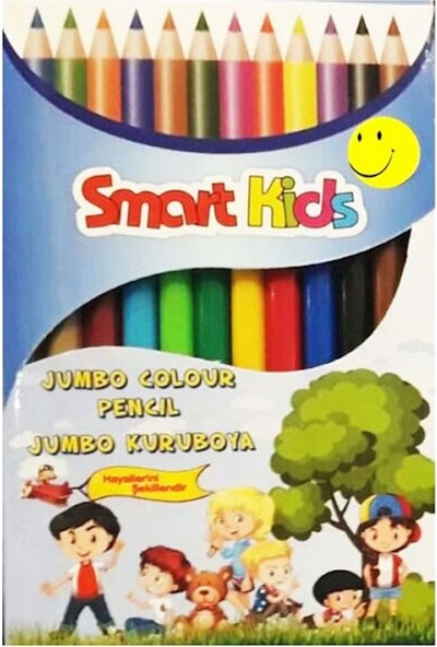 Smart Kids Kısa Kuru Boya 12 Renk