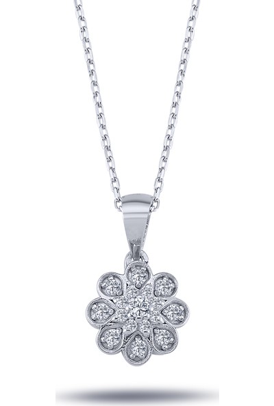 Lova Pırlanta Papatya Kolye Lova Pırlanta Papatya Kolye