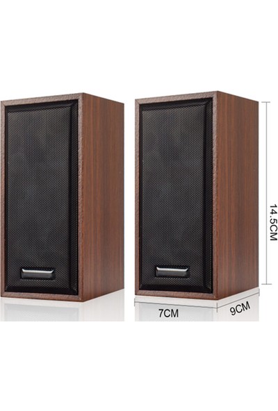 Snopy SN-385 2.0 USB 5V 80DB Ahşap Hoparlör