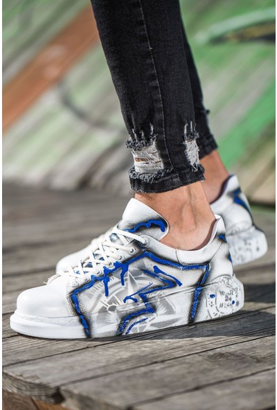 Chekich CH254 Bt Erkek Ayakkabı 423 Mavi Siyah Grafiti R3 Chekich CH254 Bt Erkek Ayakkabı 423 Mavi Siyah Grafiti R3