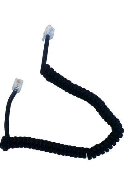 Ahize Spiralli Telefon Kablosu ( Siyah ) Ahize Spiralli Telefon Kablosu ( Siyah )