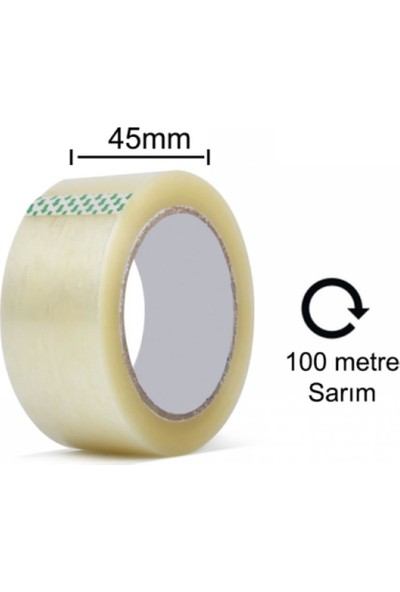 FDM Şeffaf Koli Bandı 45 mm x 100 Metre