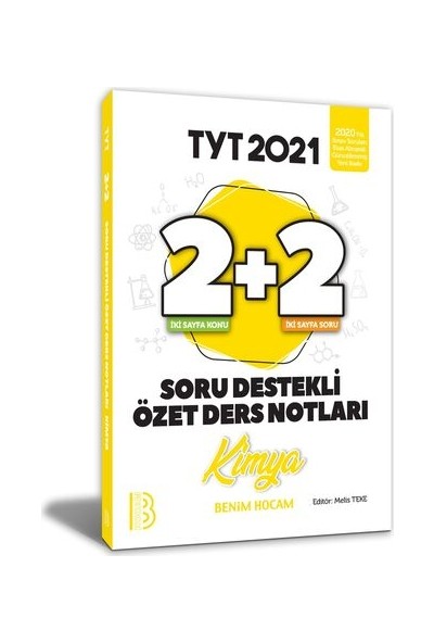 Benim Hocam Yayınları 2021 YKS TYT Kimya 2+2 Soru Destekli Özet Ders Notları - Melis Teke Benim Hocam Yayınları 2021 YKS TYT Kimya 2+2 Soru Destekli Özet Ders Notları - Melis Teke