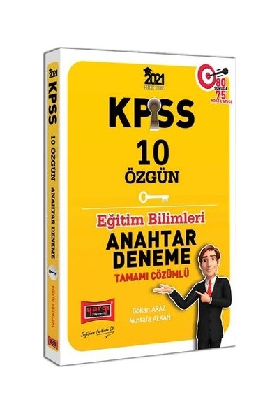 Yargı Yayınları 2021 KPSS Eğitim Bilimleri Tamamı Çözümlü 10 Özgün Anahtar Deneme - Mustafa Alkan Yargı Yayınları 2021 KPSS Eğitim Bilimleri Tamamı Çözümlü 10 Özgün Anahtar Deneme - Mustafa Alkan