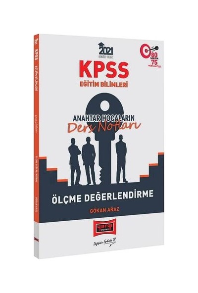 Yargı Yayınları 2021 KPSS Eğitim Bilimleri Ölçme Değerlendirme Anahtar Hocaların Ders Notları - Gökhan Araz