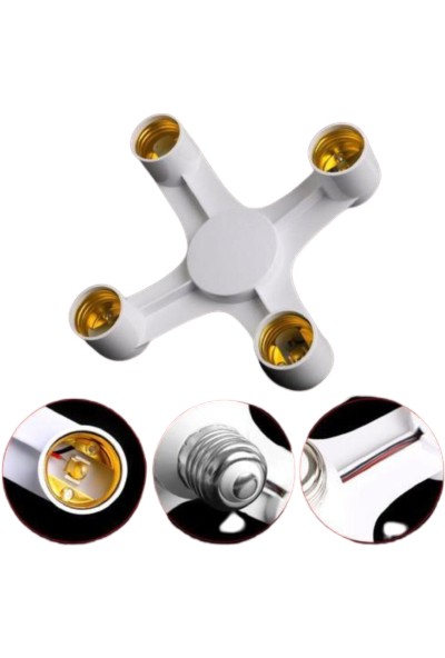 Gaman 4'lü Duy Çoğaltıcı E27 Tekli Girişi 4'lü Yapar