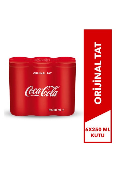 Coca-Cola 6 x 250 ml Kutu Coca-Cola 6 x 250 ml Kutu