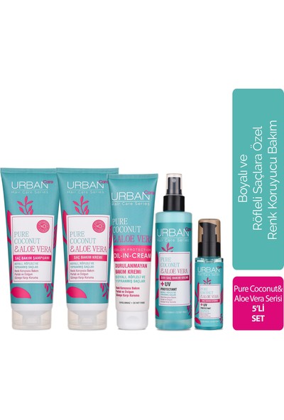 Urban Care Pure Coconut & Aloe Vera Serisi 5'li Set Urban Care Pure Coconut & Aloe Vera Serisi 5'li Set