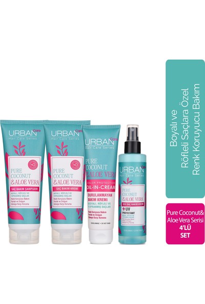 Urban Care Pure Coconut & Aloe Vera Serisi 4'lü Set Urban Care Pure Coconut & Aloe Vera Serisi 4'lü Set