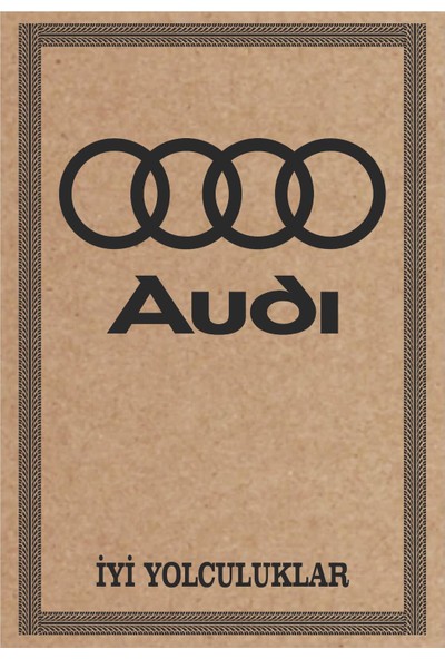 Cihan Oto Paspas Kağıdı Audı Amblem Baskılı 100 Adet 35 x 50 cm