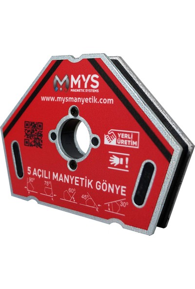 MYS 5 Açılı Manyetik Kaynak Gönyesi-Kırmızı MYS 5 Açılı Manyetik Kaynak Gönyesi-Kırmızı