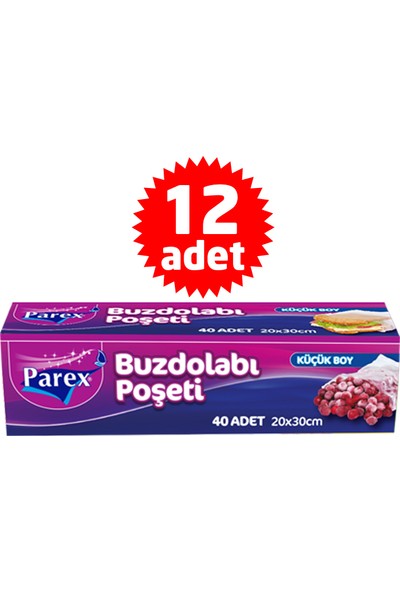 Parex Buzdolabı Poşeti Küçük Boy 12'li