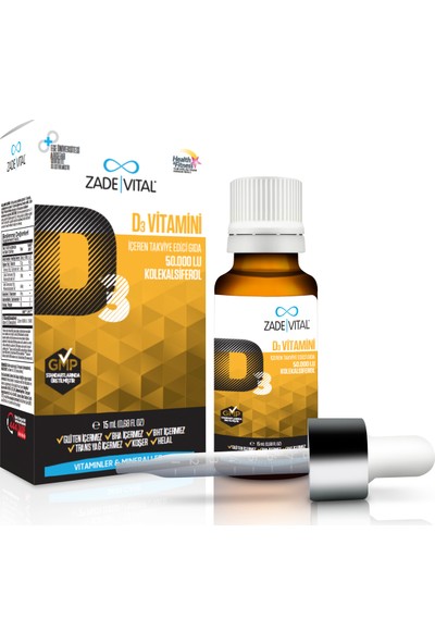 Zade Vital D3 Vitamini 15ml