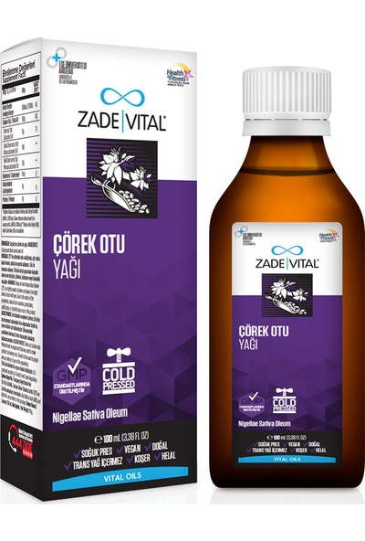 Zade Vital Çörek Otu Yağı 100 Ml