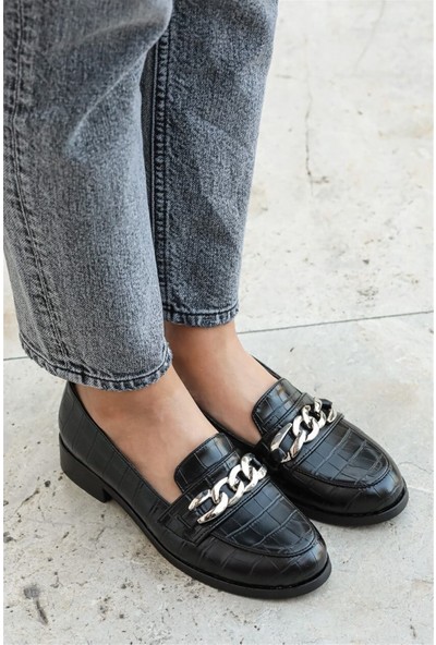 Mio Gusto Bristol Siyah Oxford Ayakkabı