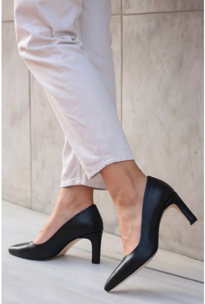 Mio Gusto Beliz Hakiki Deri Siyah Stiletto Mio Gusto Beliz Hakiki Deri Siyah Stiletto