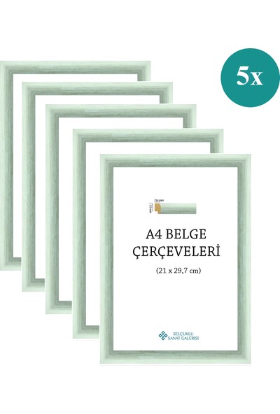 Selçuklu Sanat A4 Çerçeve 22 mm 21 x 29,7 cm 5'li Gri Selçuklu Sanat A4 Çerçeve 22 mm 21 x 29,7 cm 5'li Gri