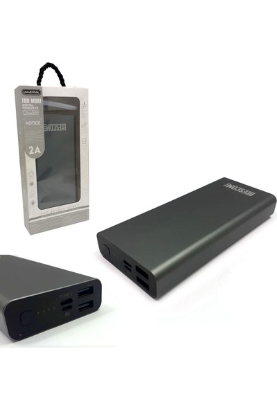 Escom Powerbank 20000 Mah 2xusb Escom Gold-Q1 Escom Powerbank 20000 Mah 2xusb Escom Gold-Q1
