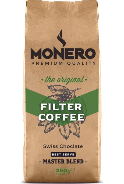Monero Filtre Kahve Çikolata Aromalı 250 gr