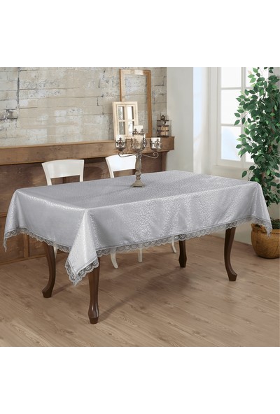 Tekstil Sepeti Dertsiz Masa Örtüsü Gri Tekstil Sepeti Dertsiz Masa Örtüsü Gri