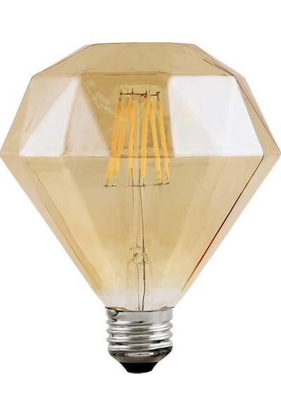 Heka Prızmatık LED Rustık Ampul 4W 220-240V E27 2200K Heka Prızmatık LED Rustık Ampul 4W 220-240V E27 2200K